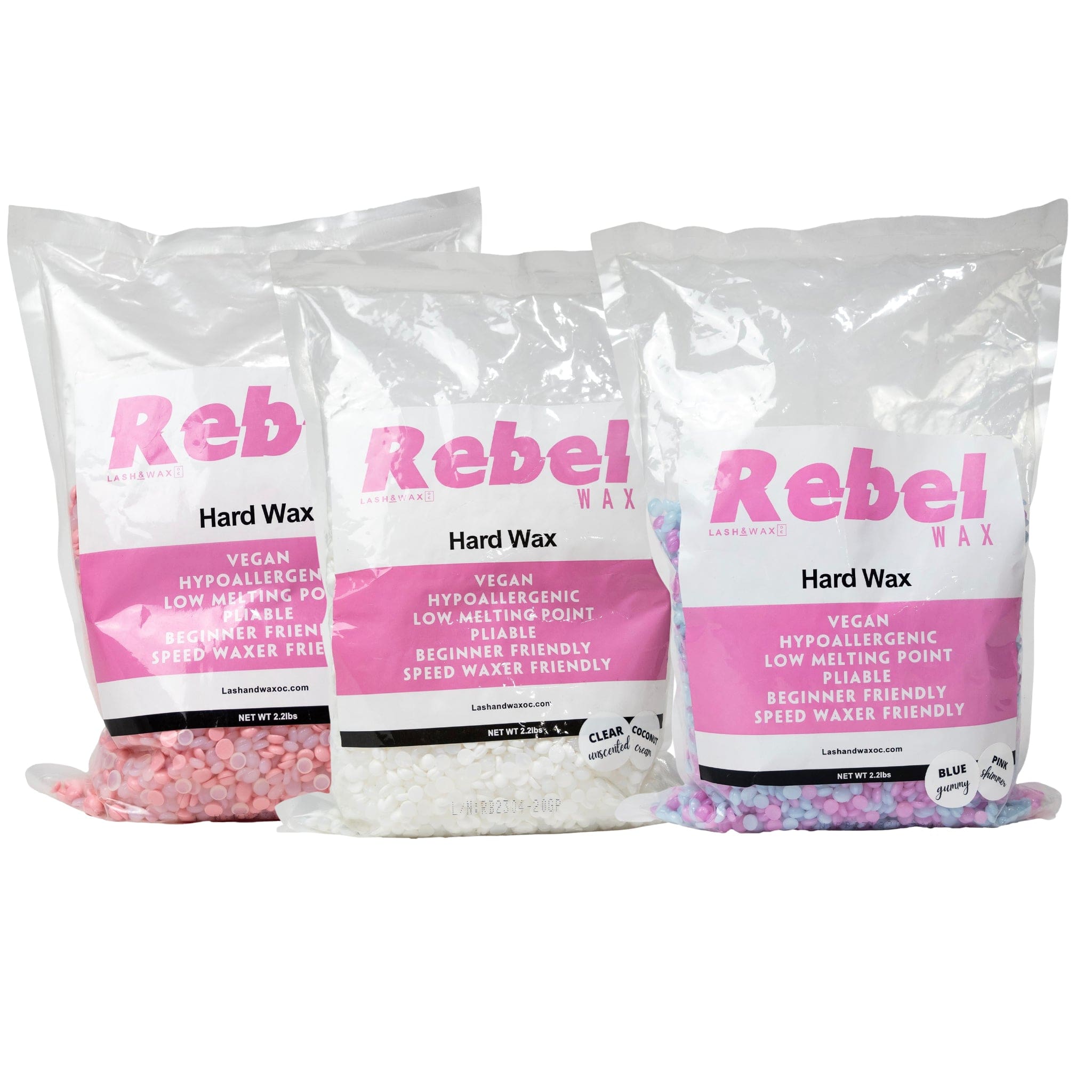 Rebel Hard Wax 50/50 - Hard Wax Beads for Hair Removal – Lash and Wax OC
